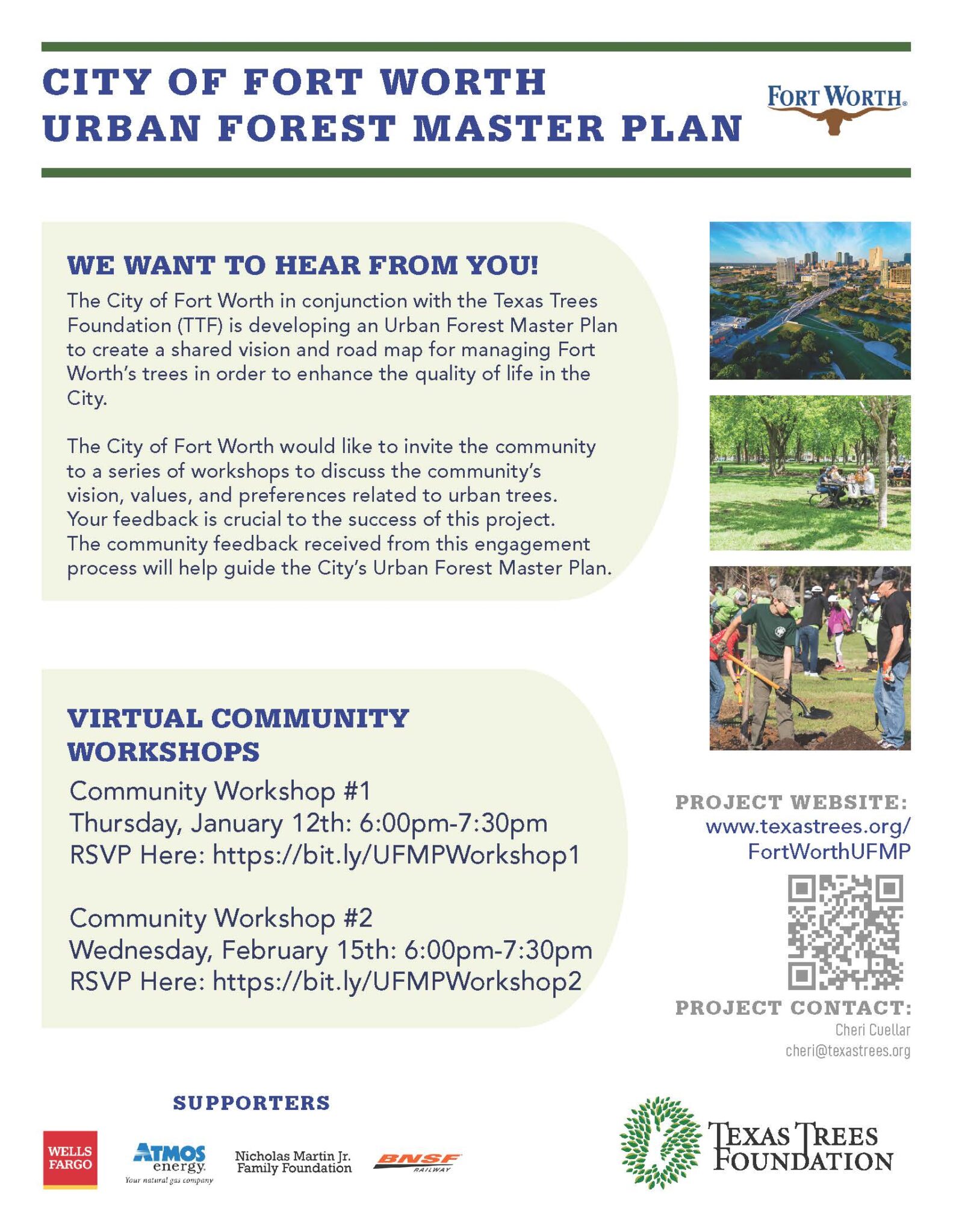 TTF to host Virtual Workshops on Fort Worth’s Urban Forest Master Plan ...